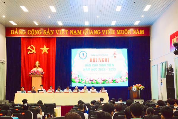 Hội nghị dân chủ sinh viên Trường Đại học Đồng Tháp, năm học 2022 - 2023
