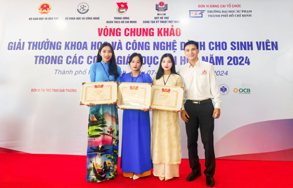 Sinh viên Trường Đại học Đồng Tháp đạt giải cao tại Giải thưởng Khoa ...
